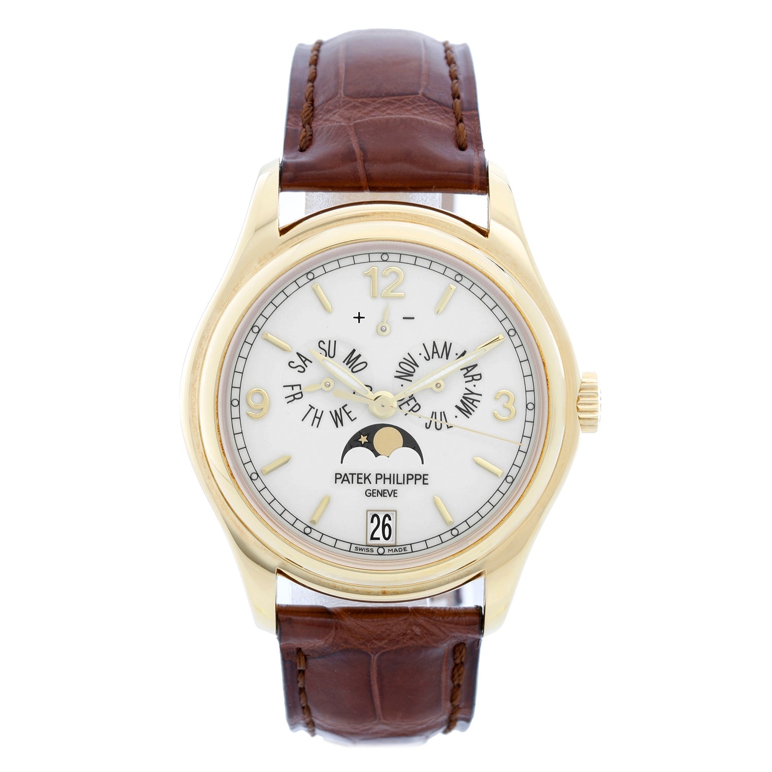 Patek Philippe Annual Calendar Yellow Gold Men's Moonphase Watch 5146J