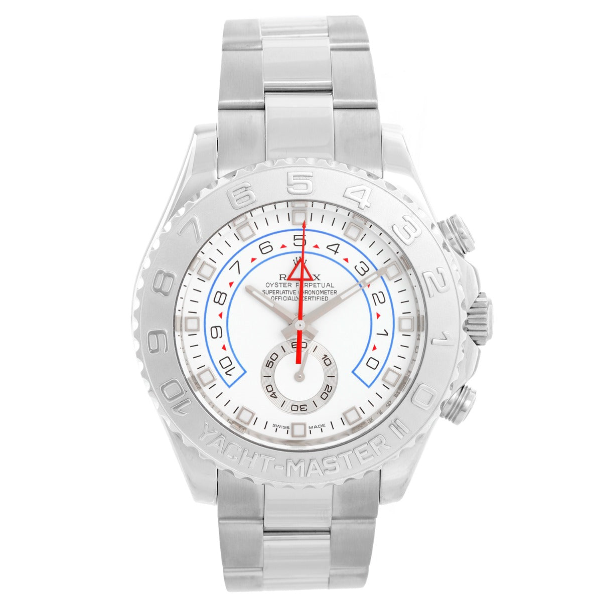 Men's 18k White Gold Rolex Yacht - Master II Regatta Watch 116689
