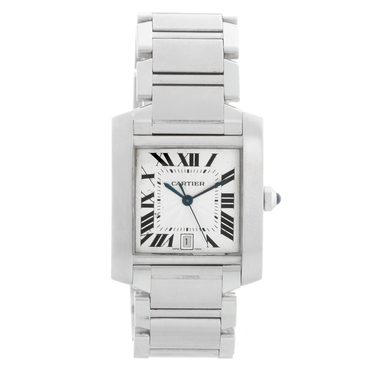 Cartier Tank Francaise Automatic Men's Stainless Steel Watch W51002Q3