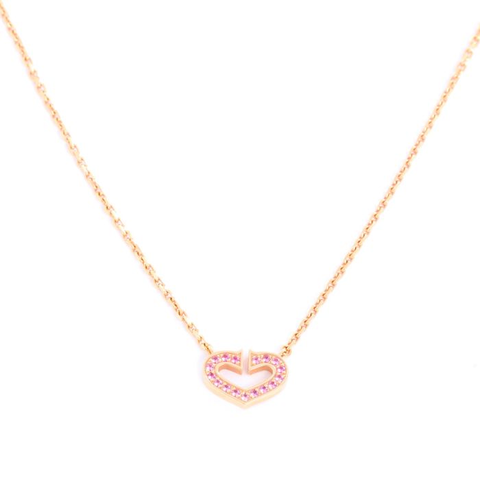 Cartier C Heart De Cartier 18K Rose Gold Necklace